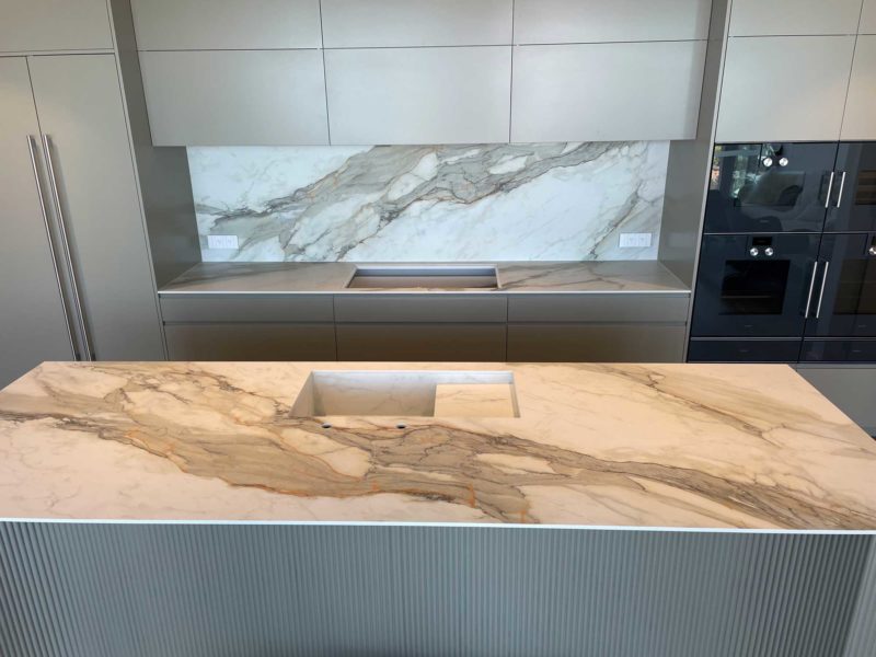 INFINITY _Calacatta Hermitage Porcelain - Zuccari Stone Suppliers Perth, WA