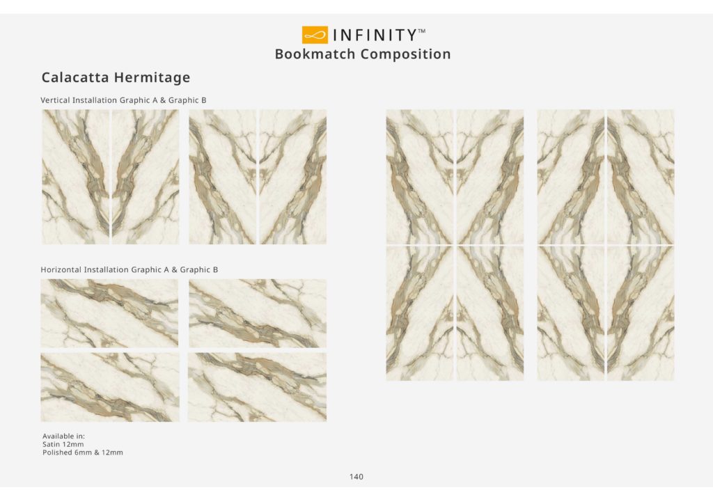 INFINITY _Calacatta Hermitage Porcelain - Zuccari Stone Suppliers Perth, WA